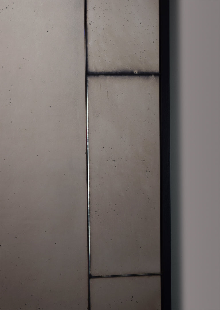 Foxed Framed Panelled Antiqued Mirror | Rough Old Glass