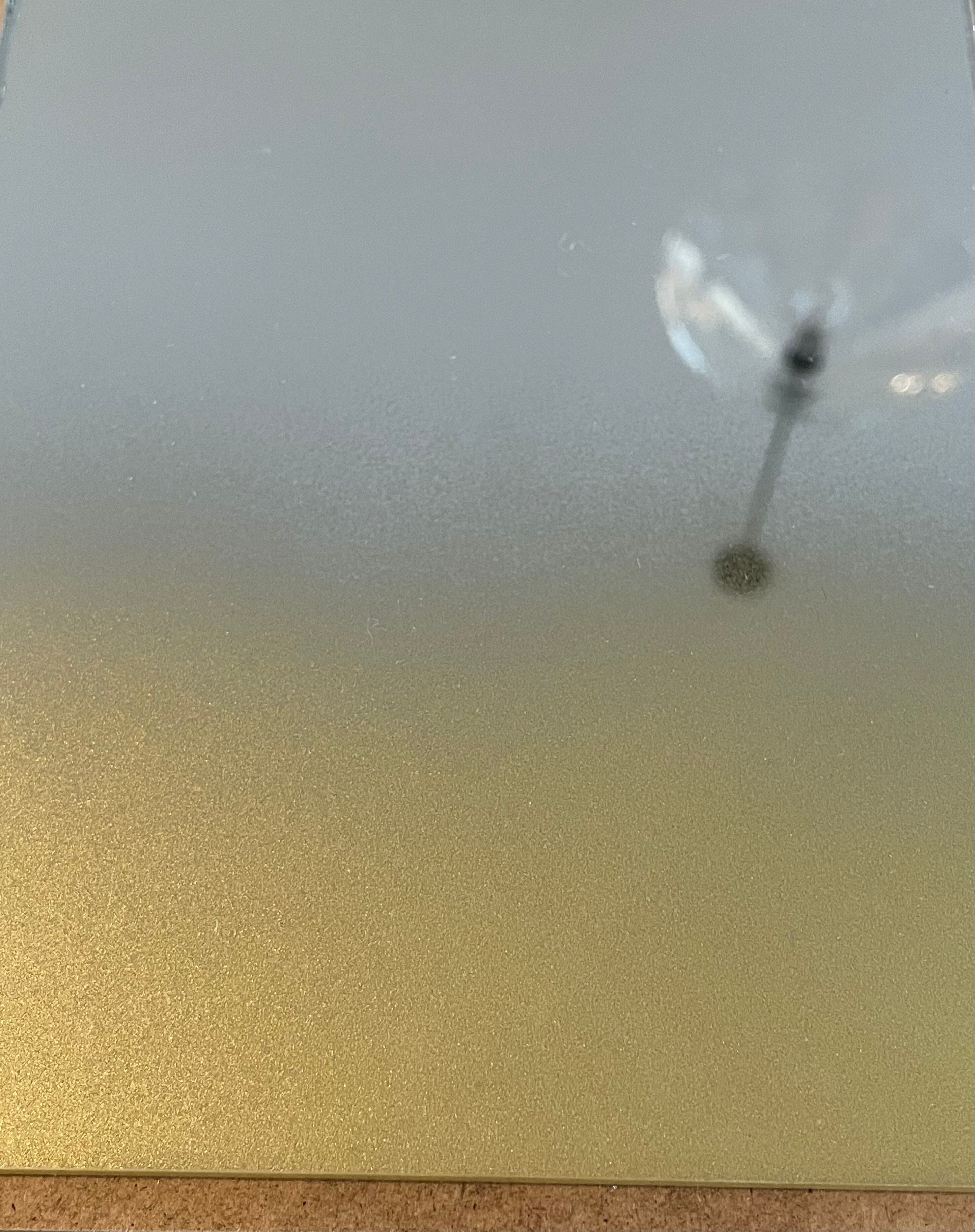 Gold Ombré on Clear Antiqued Mirror | Rough Old Glass