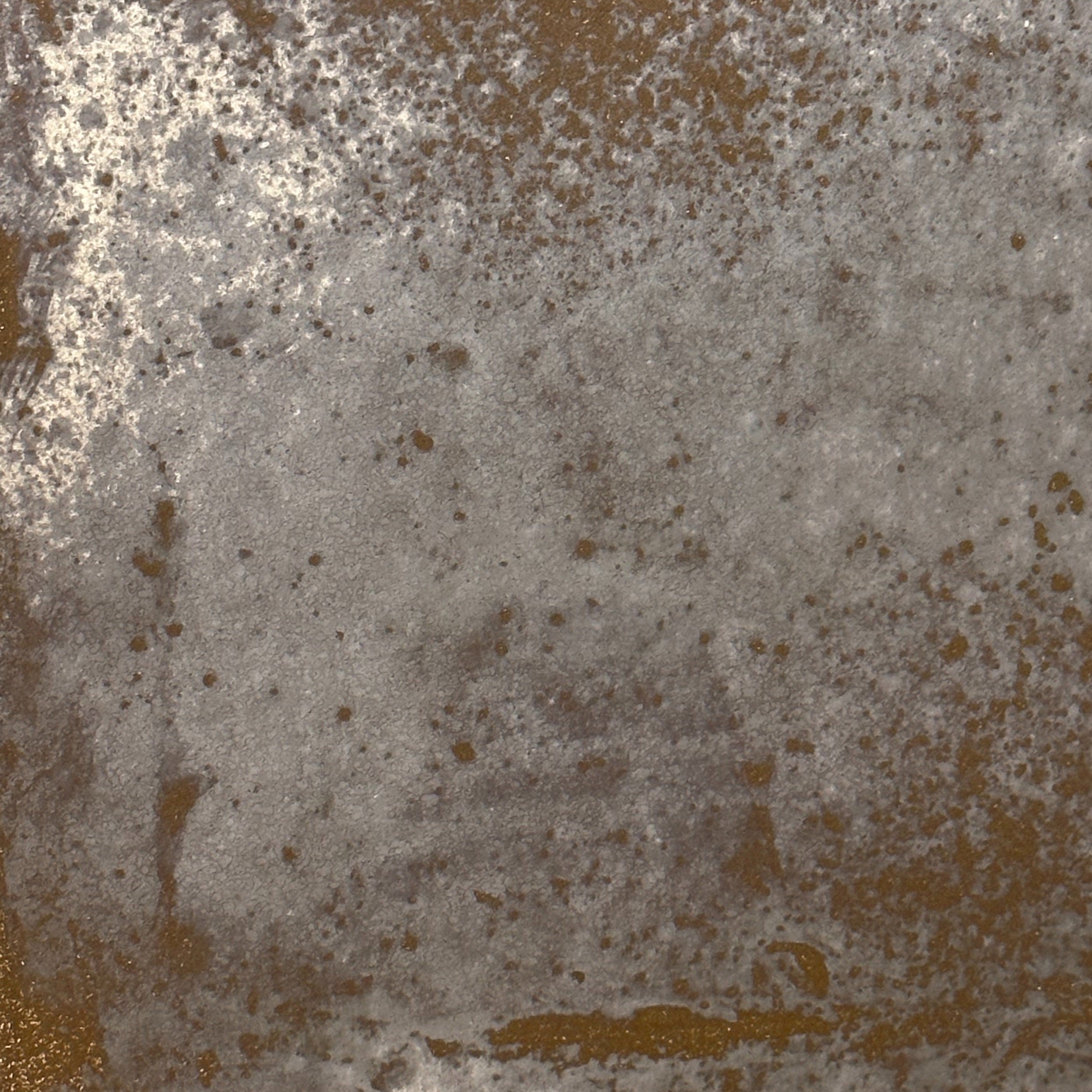 Heavily Oxidised with Bronze Backing Paint Sample