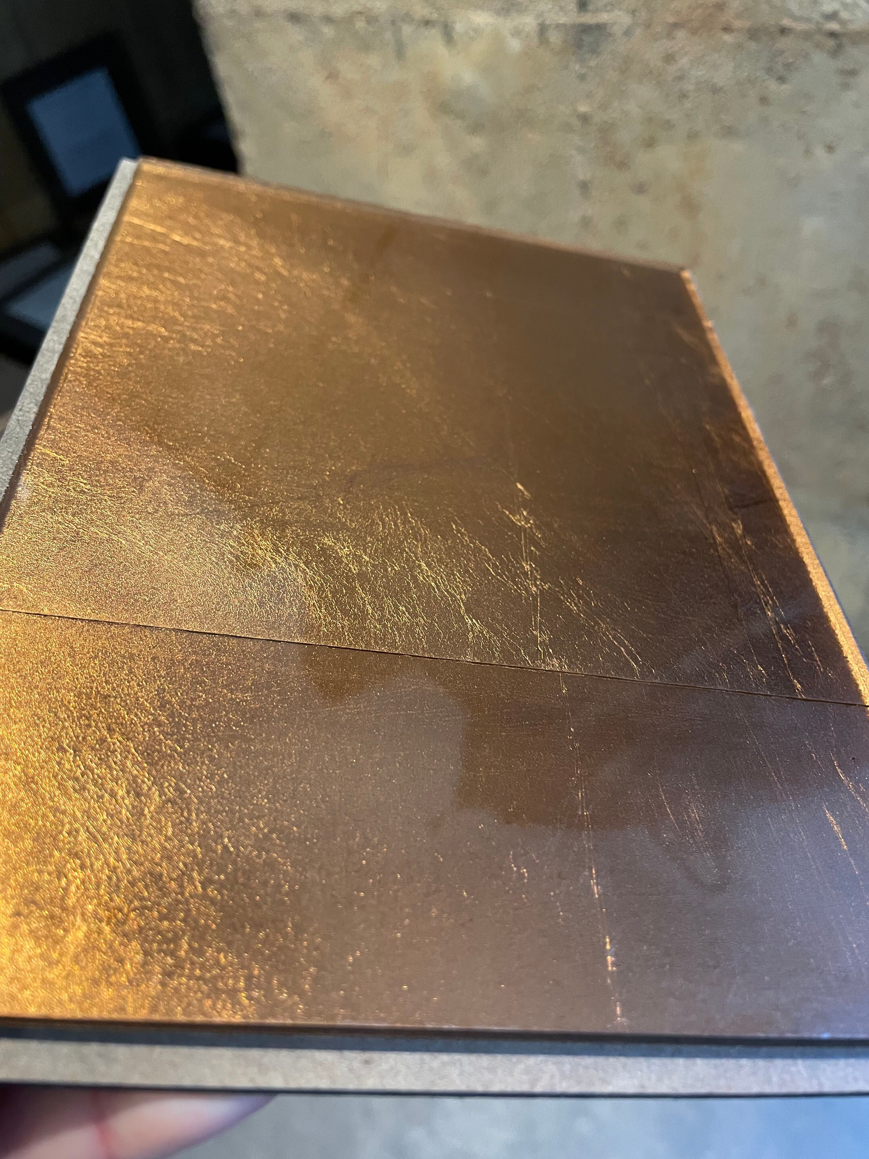 Morwellham on Bronze Tinted Glass Sample