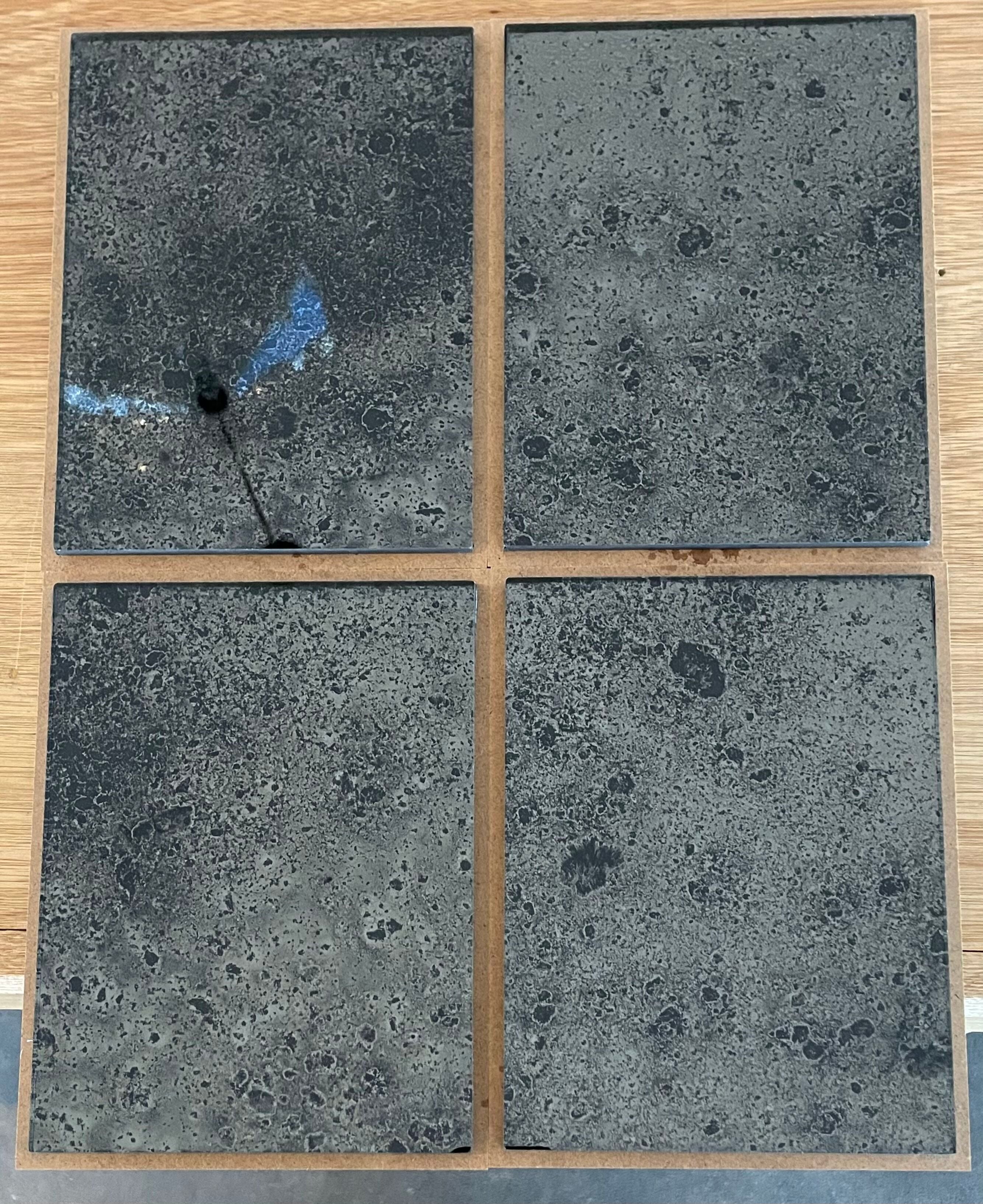 Really Rough Antiqued Mirror Finish | Grey Tinted Glass | Rough Old Glass