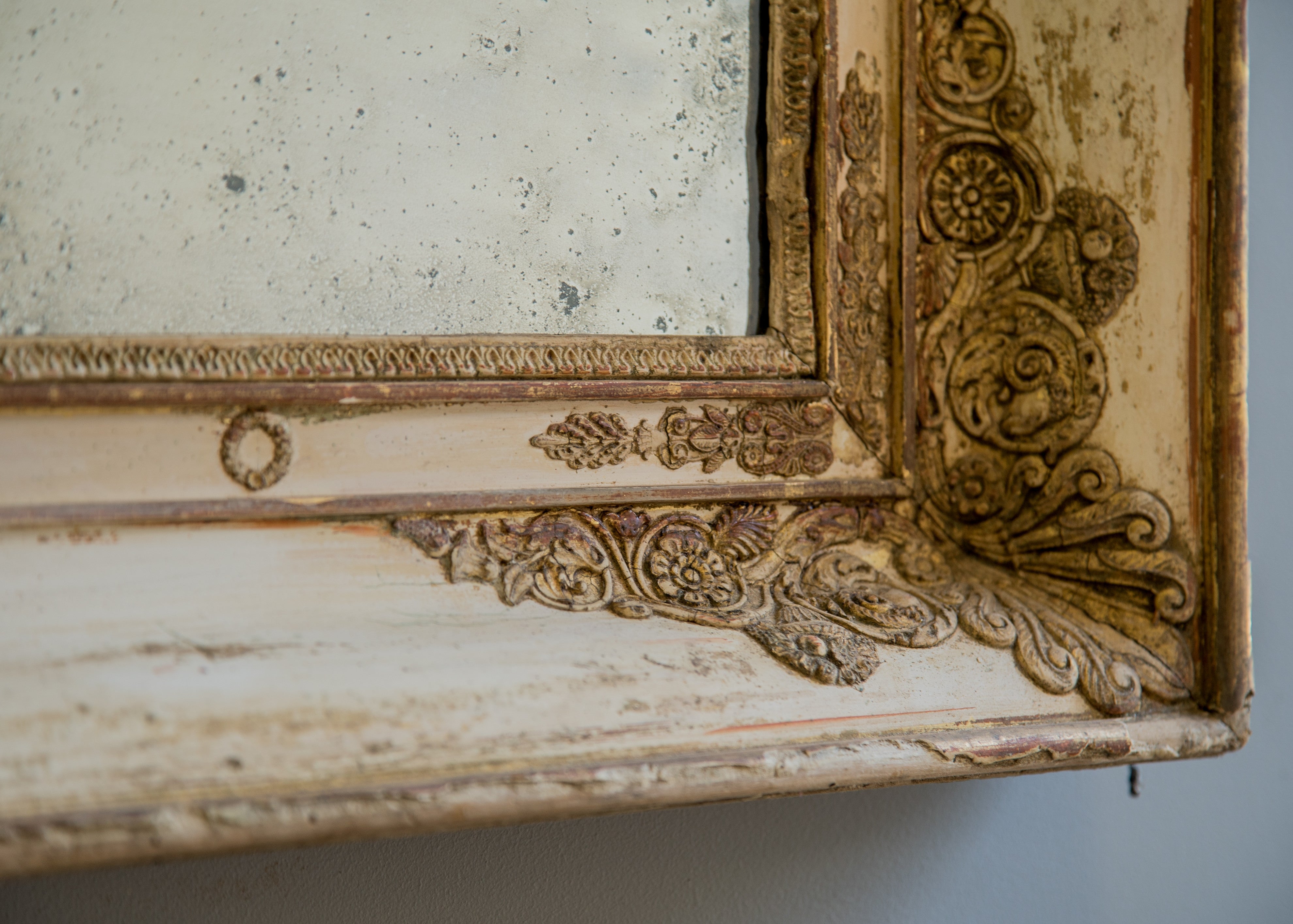 French Gilt & Gesso Mirror - SOLD