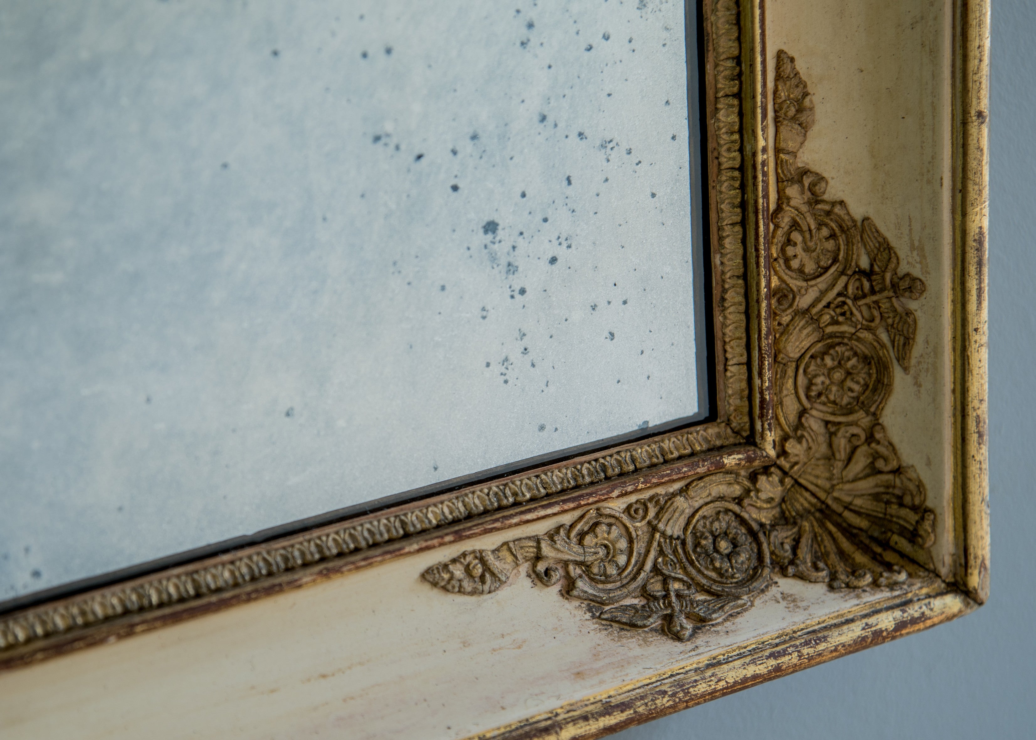 French Gesso & Gilt Mirror - SOLD