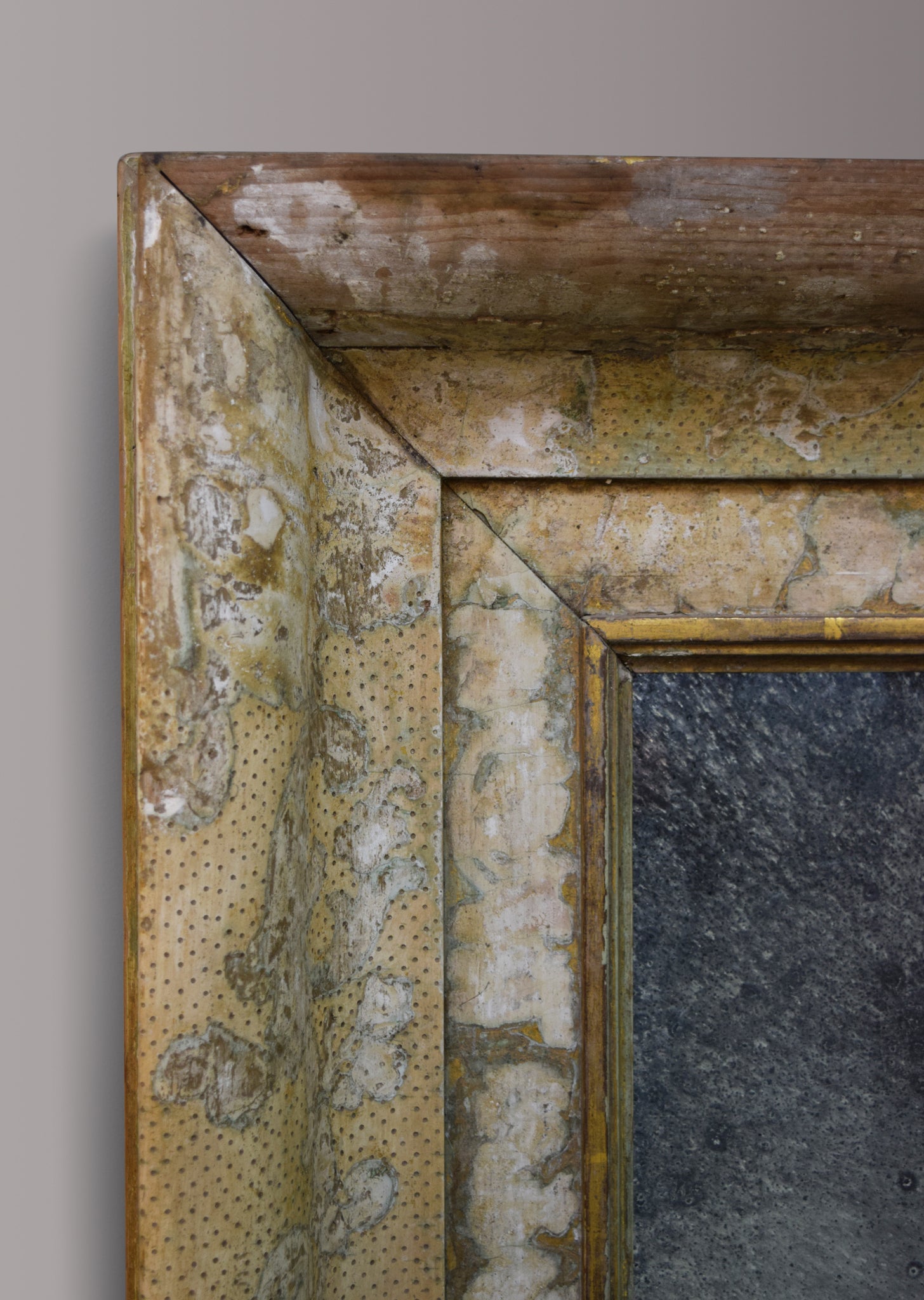 English Distressed Mirror