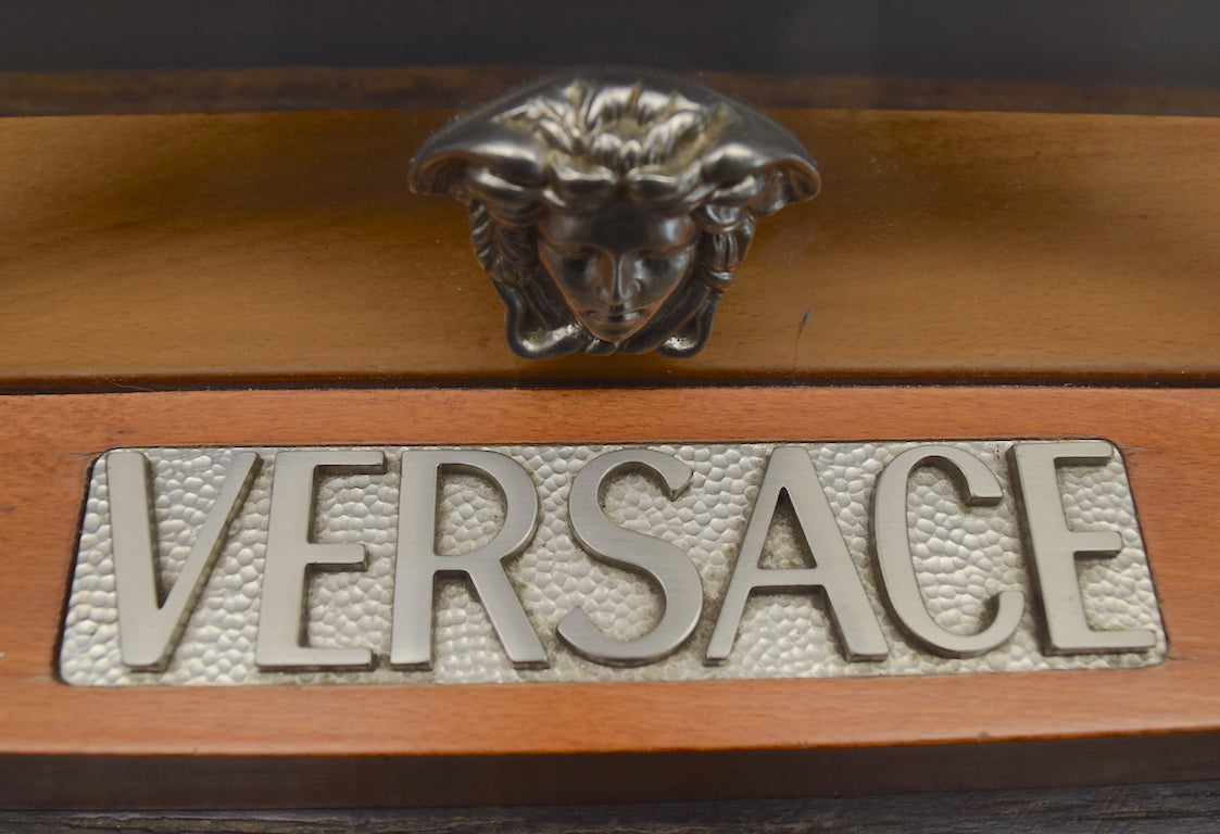 Vintage Versace Shop Display Mirror | Rough Old Glass