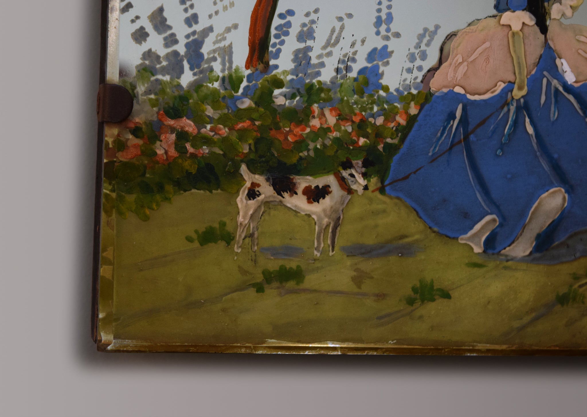 Hand Painted Gypsy Mirror | Rough Old Glass