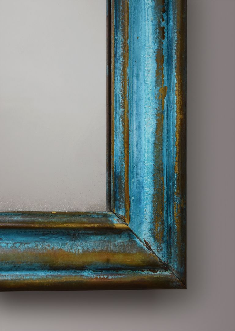The Source for Antique Mirrors | Brass Verdigris Mirror | Rough Old Glass