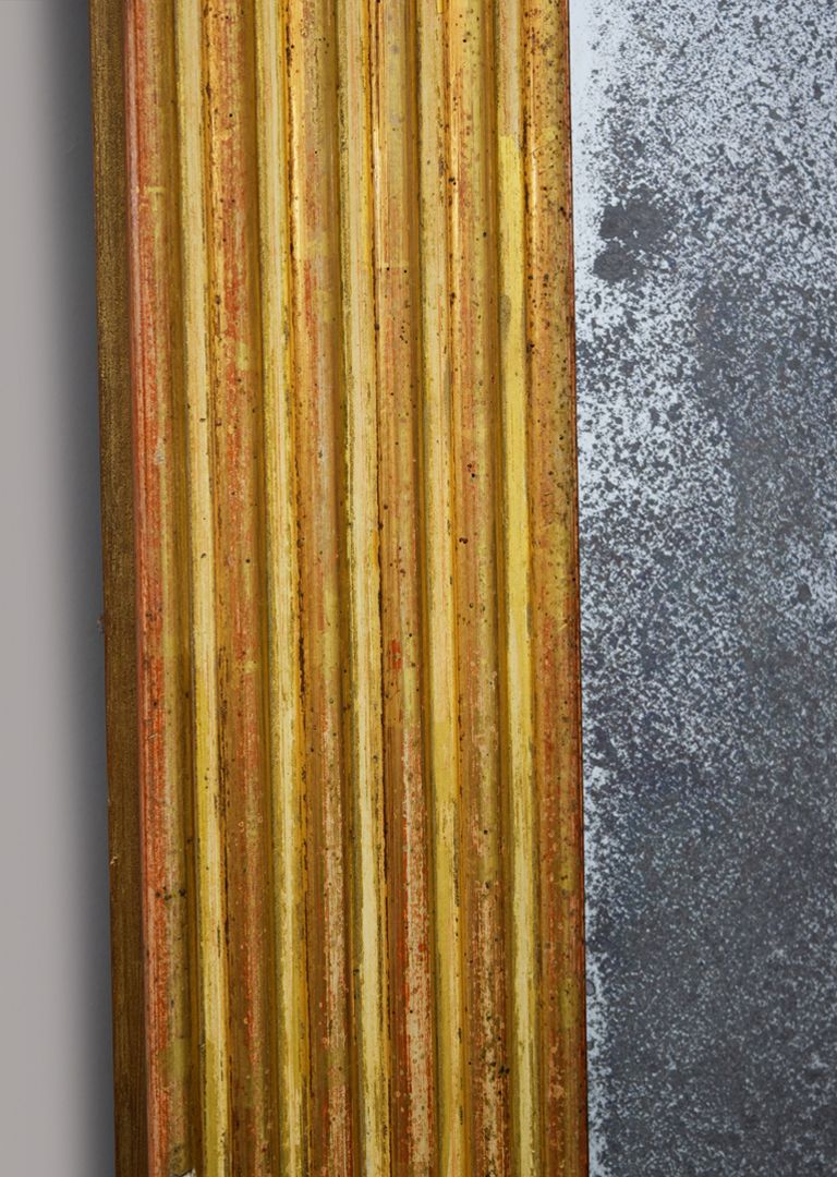 The Source for Antique Mirrors | French Gilt Reeded Mirror | Rough Old ...