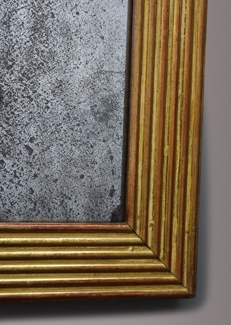 The Source for Antique Mirrors | French Gilt Reeded Mirror | Rough Old ...