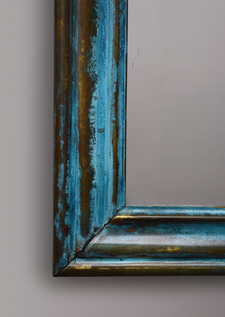 The Source for Antique Mirrors | Brass Verdigris Mirror | Rough Old Glass