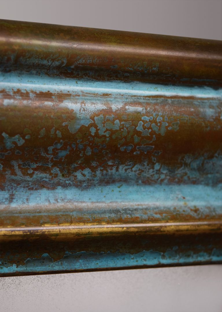 The Source for Antique Mirrors | Brass Verdigris Mirror | Rough Old Glass